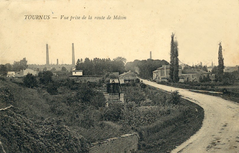 Le trajet de l'ancienne route nationale 6 - Mémoire de Tournus